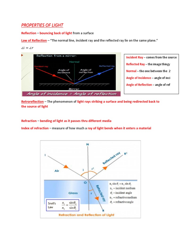 T2 NOTES Science | Download Free PDF | Refraction | Waves