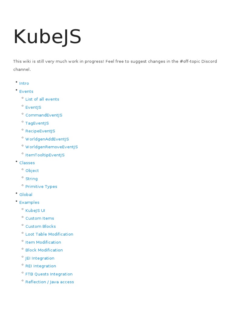 Kubejs In Depth A Comprehensive Guide To Scripting With Kubejs Pdf Data Type Bit