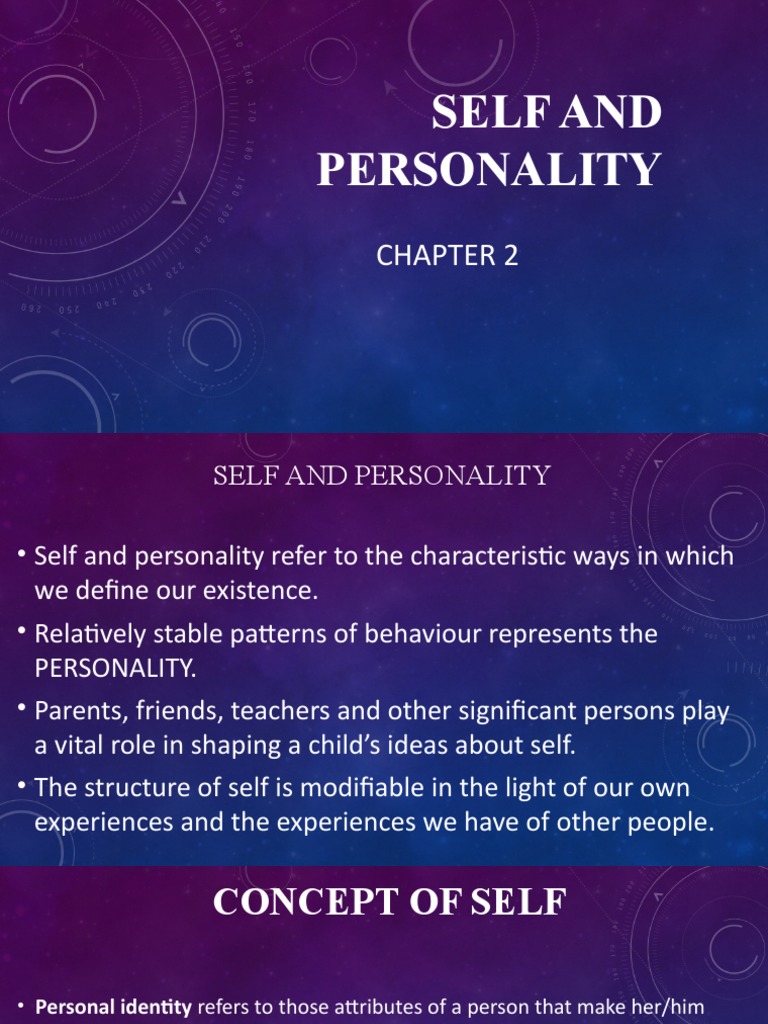 Chap 2 Self and Personality 1 | PDF | Id | Self Actualization