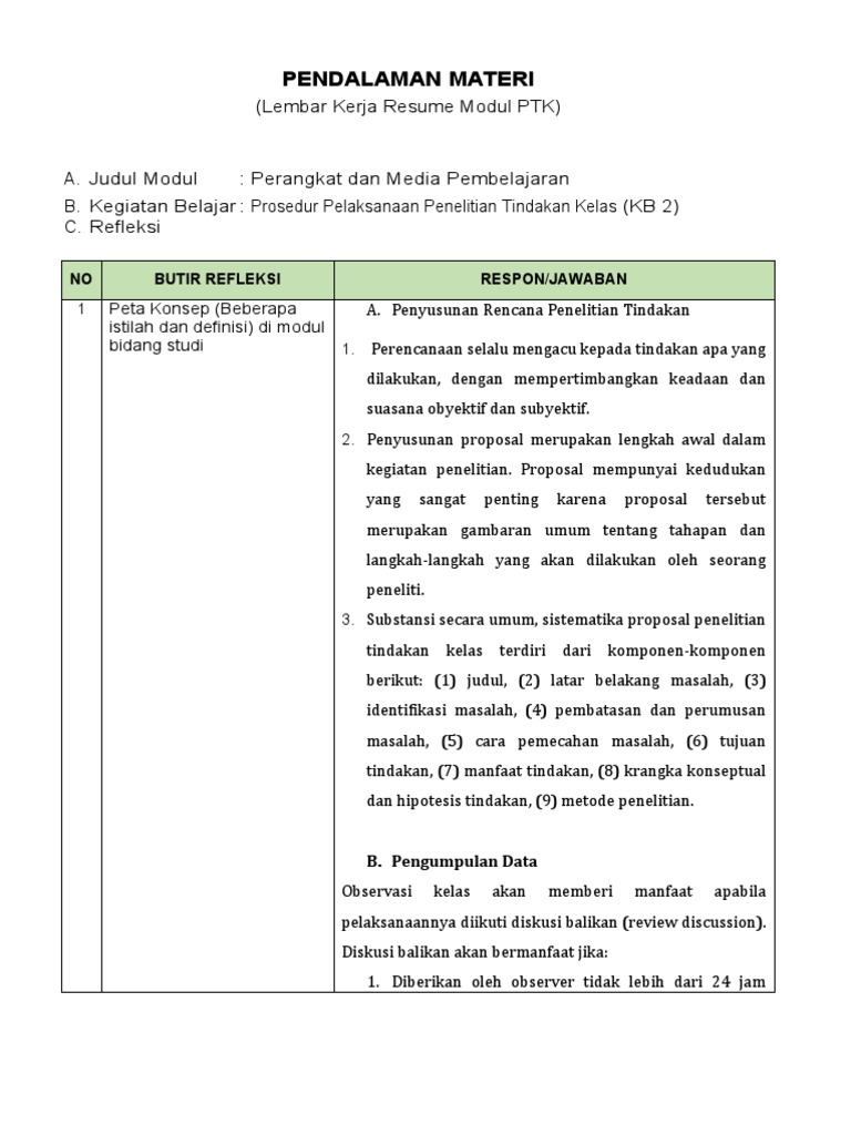 Ptk-Resume KB-2 | PDF