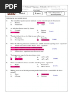 Grade 8 Science Unit Test Papers | PDF | Voltage | Electric Current