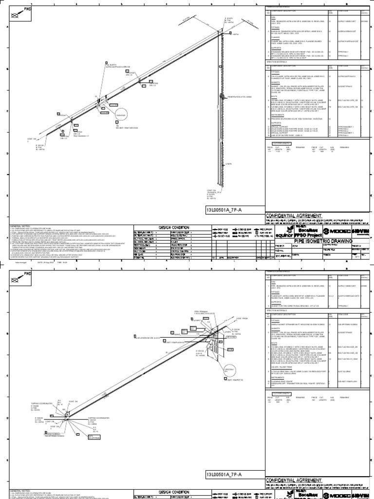 13L00501A - 7P-A: General Notes | PDF | Pipe (Fluid Conveyance ...