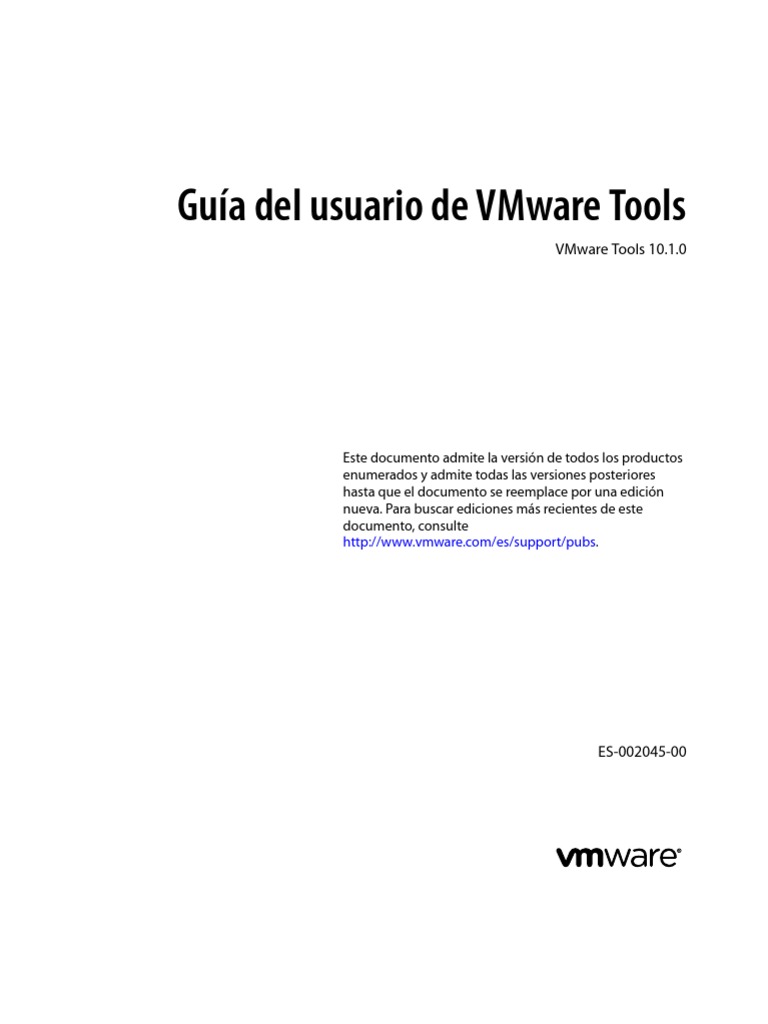 Vmware Tools User Guide | PDF | V Mware | Sistema operativo