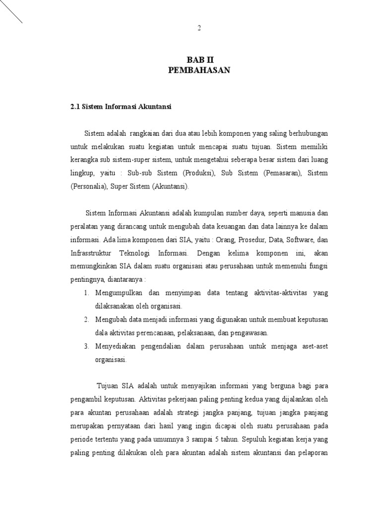 Bab 2 Pembahasan | PDF