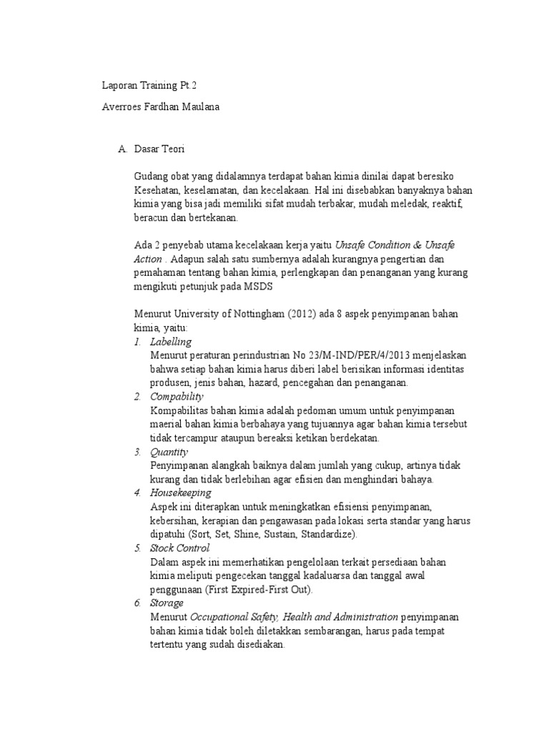 Laporan Training Pt2 | PDF