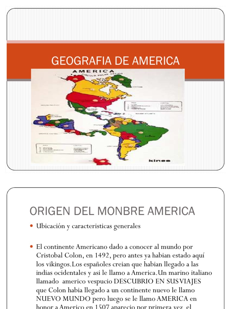 Geografia de America | PDF