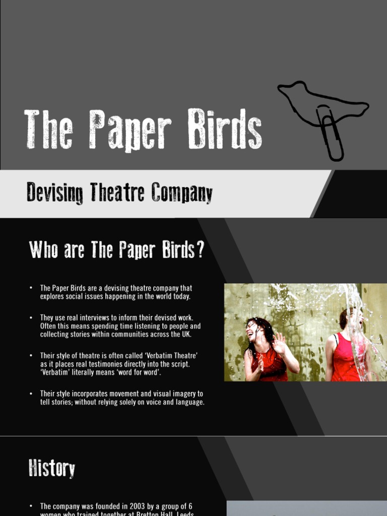 Exploring the Art of Political and Verbatim Theatre Through the Work of ...