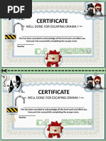 Splendid Characterisation Checklist | PDF