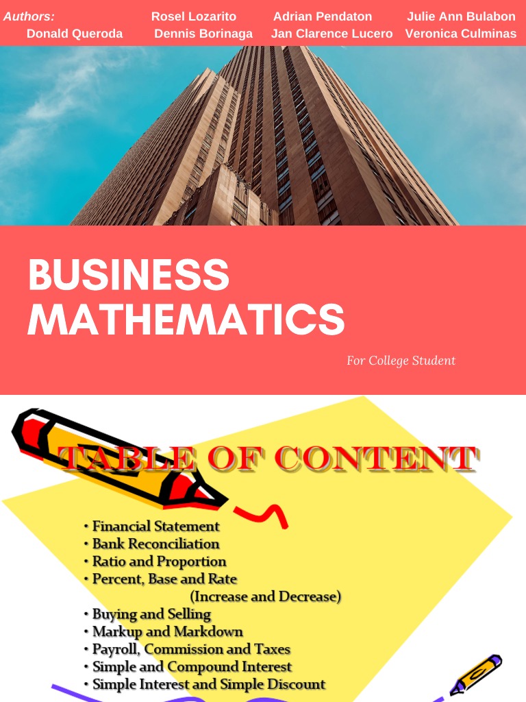 Business Mathematics | PDF