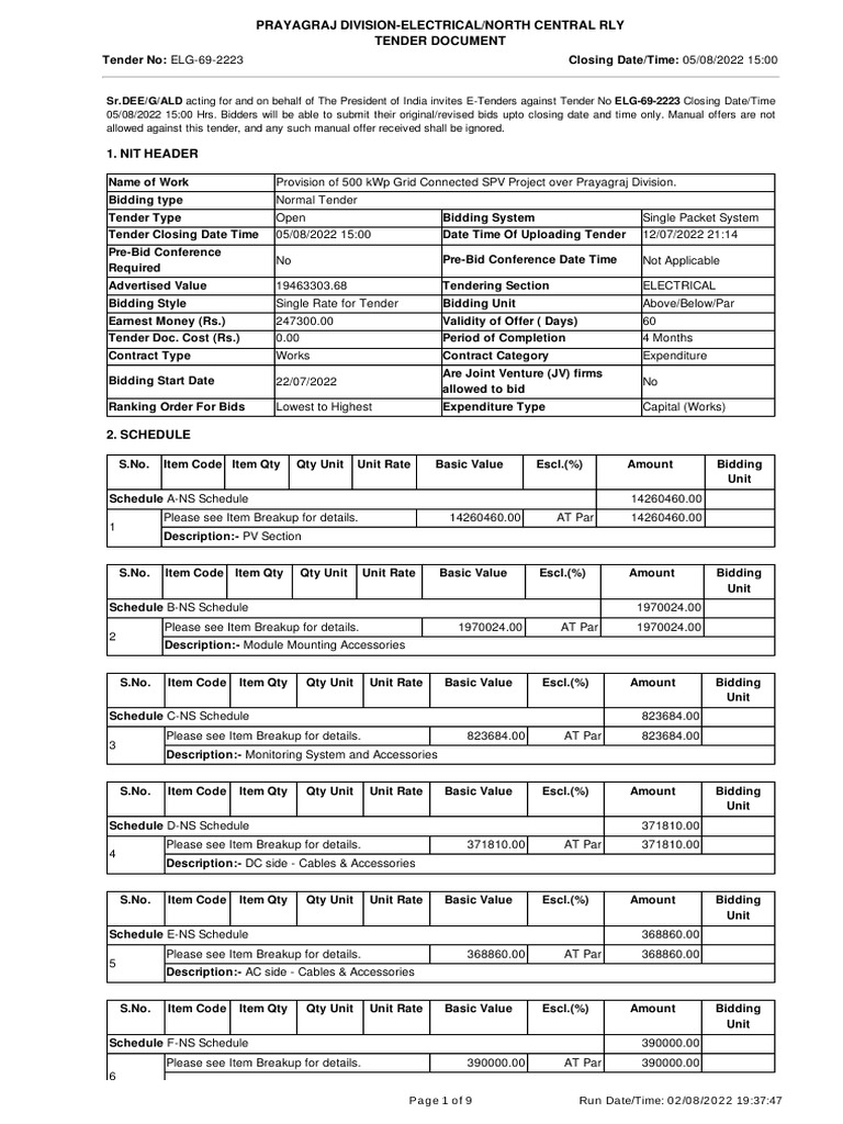 NCR Tender | PDF | Finance & Money Management | Computers