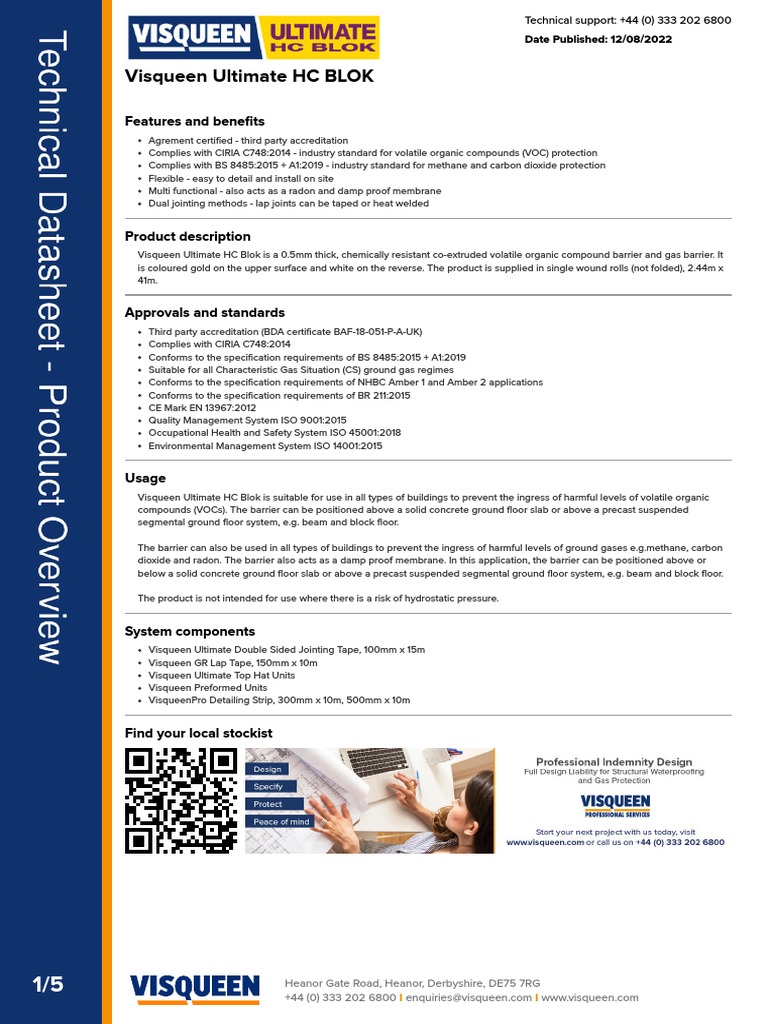 Visqueen Ultimate HC BLOK Datasheet | Download Free PDF | Volatile ...