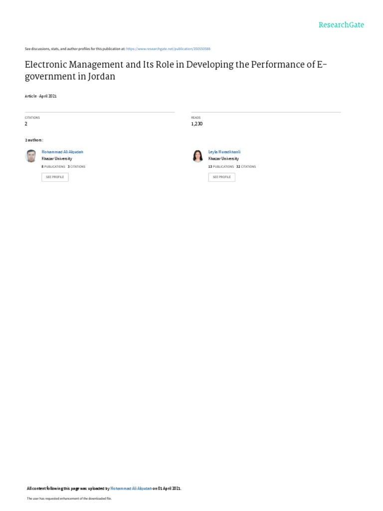 Electronic Management | PDF | E Government | Information