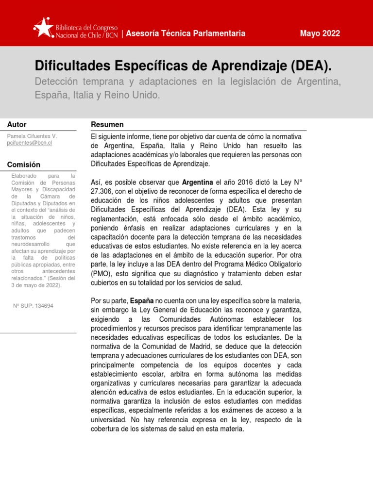 Dificultades Especificas de Aprendizaje DEA DEFINITIVO | PDF | Evaluación | Educación primaria