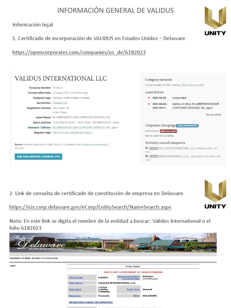 Validus Legal and Business Info | PDF | Business Law | Applications Of Cryptography