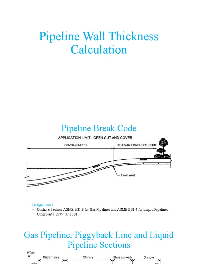 Pipeline Wall Thickness Guidelines | PDF | Technology & Engineering