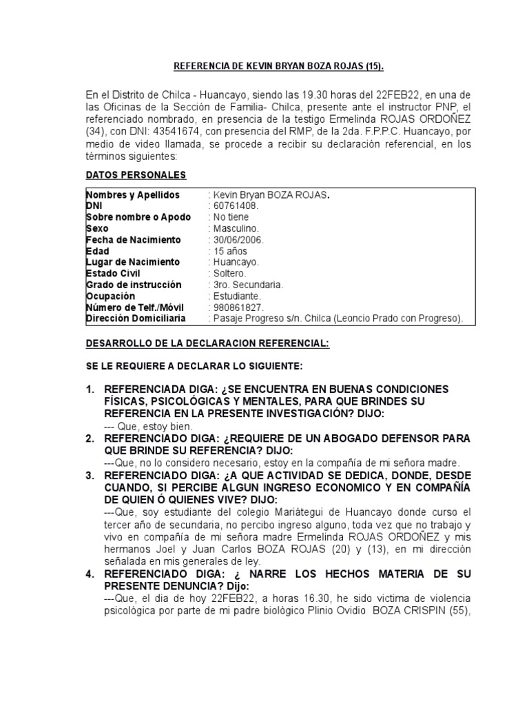 Referencia de Maria Isabel Huerta Pardo | PDF