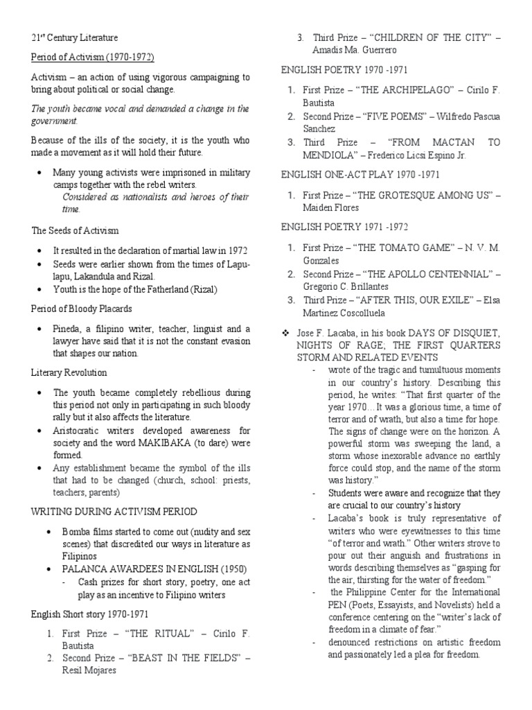 Period of Activism | PDF