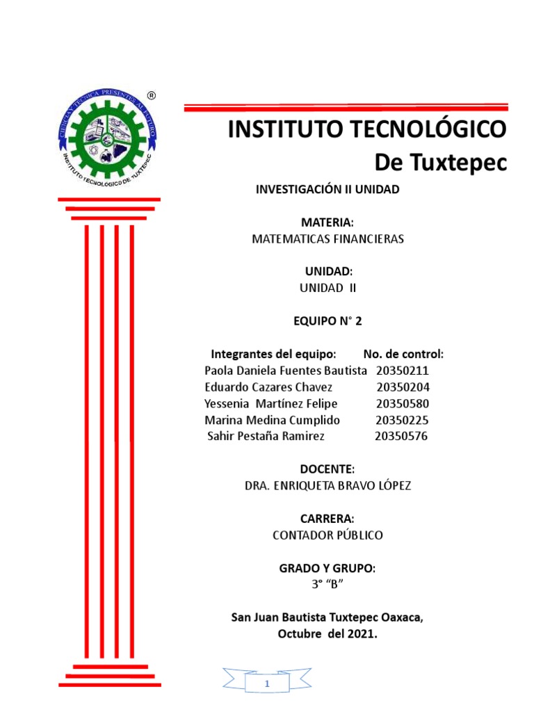 Investigacion II Unidad Contabilidad Financiera | PDF | Finanzas y dinero