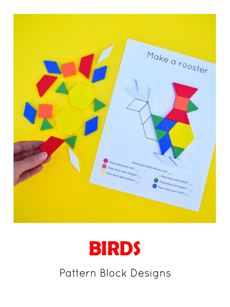 BIRDS Pattern Block Templates | PDF | Cognition | Cognitive Science