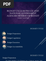 LGU Budget Cycle | PDF | Fund Accounting | Budget