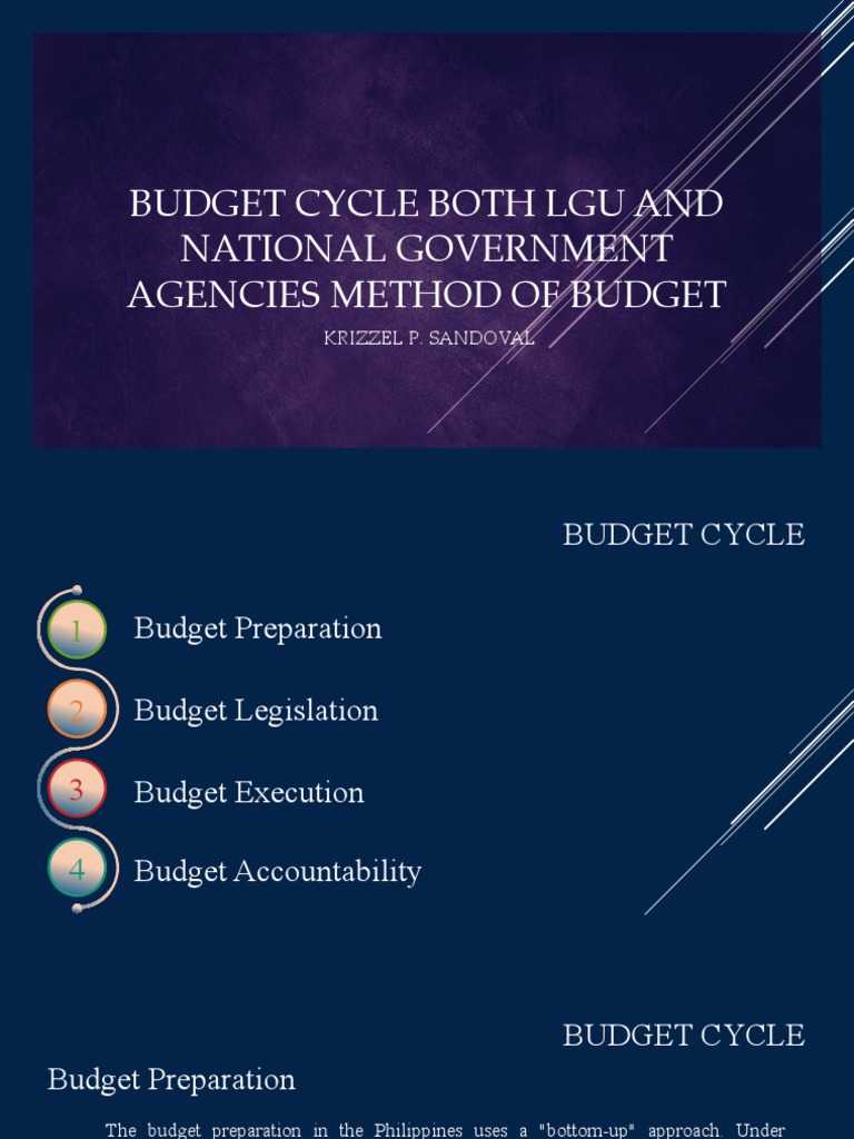 Budget Cycle Both LGU and National Government Agencies | PDF | Budget ...
