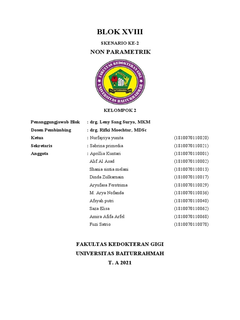 Makalah SK 2 Blok 18 | PDF