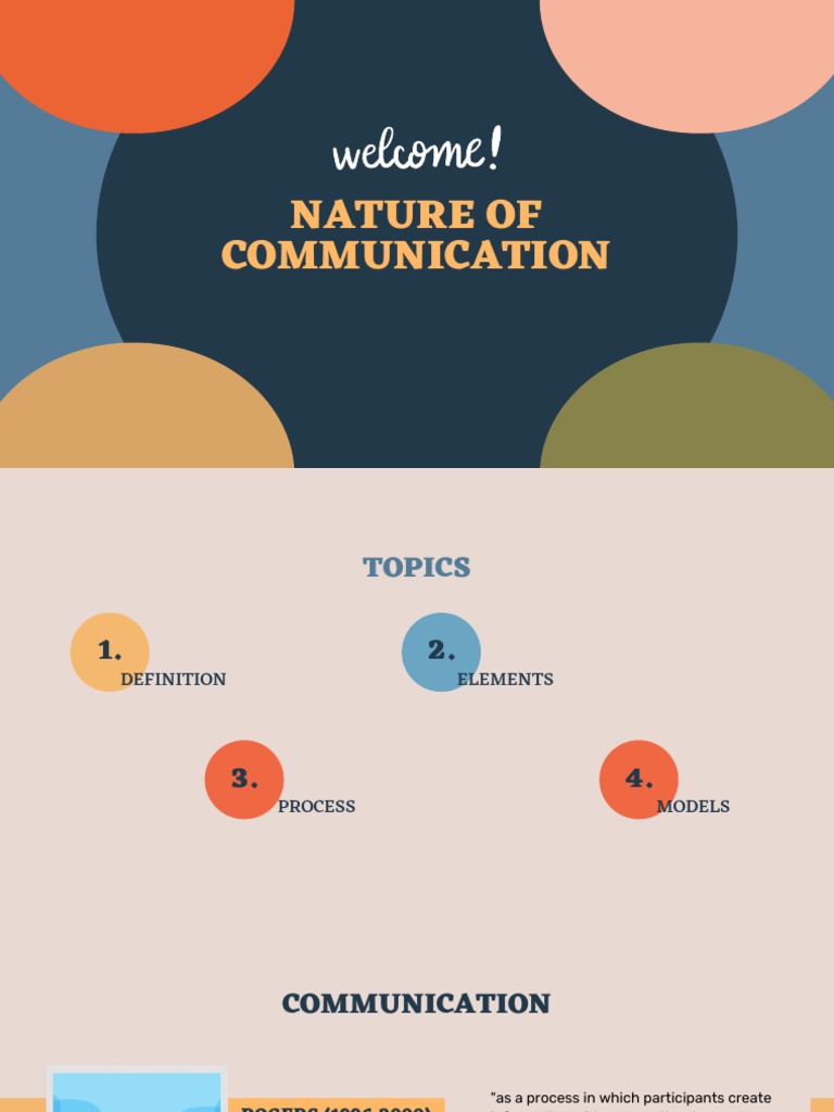 Nature ELements Process of Communication | PDF | Communication ...
