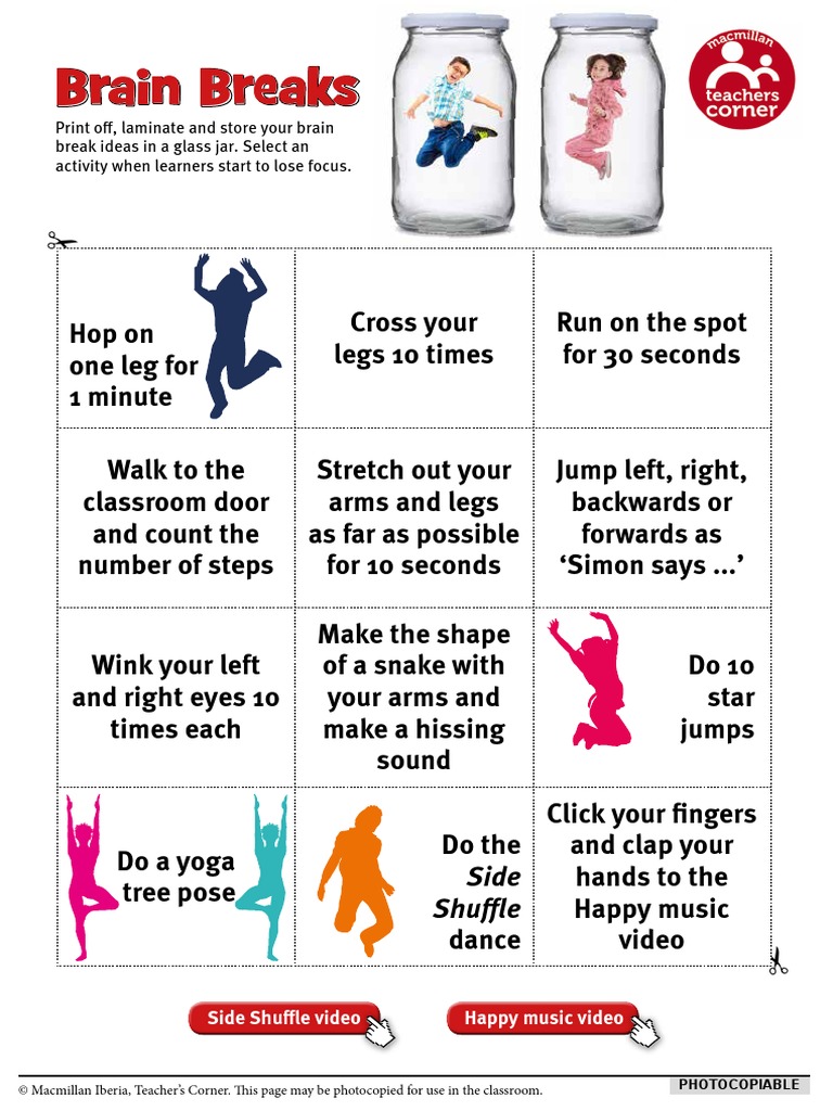 Brain Breaks WS Sec | PDF Brain Breaks WS Sec | PDF