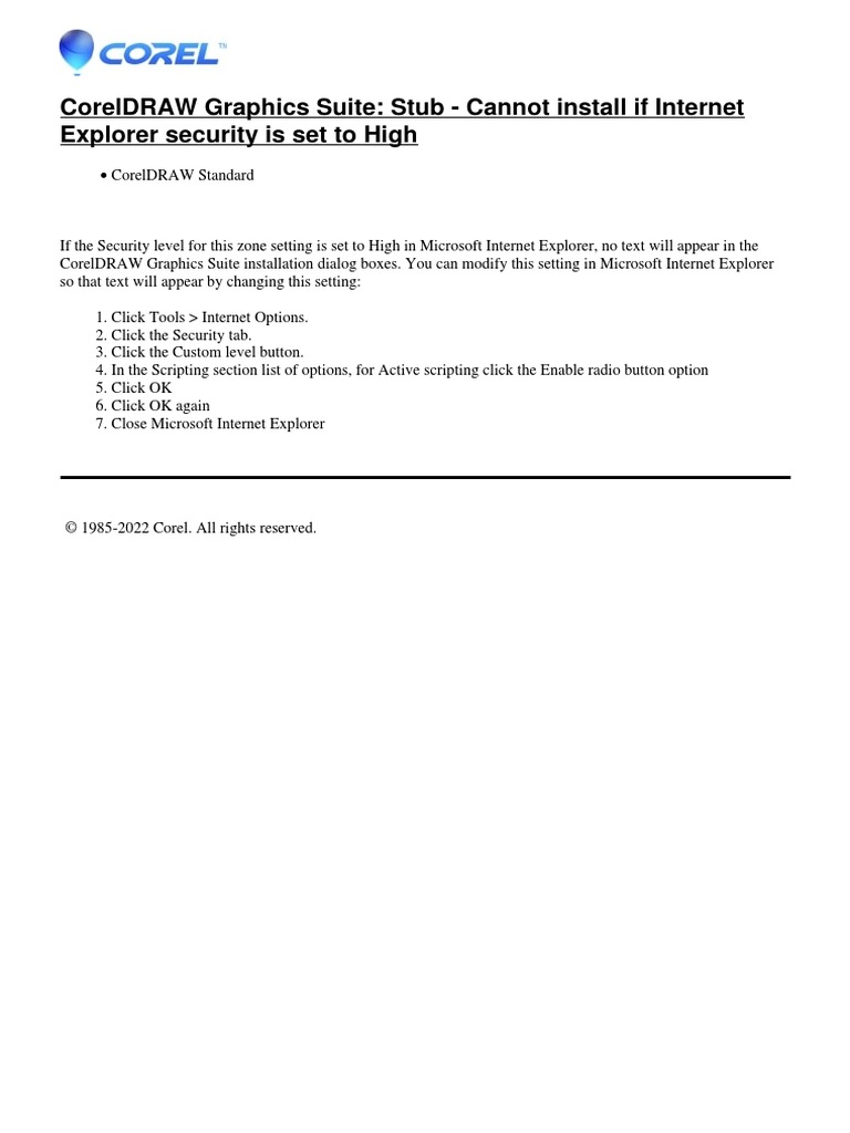 Corel KB Article 128192 en | PDF