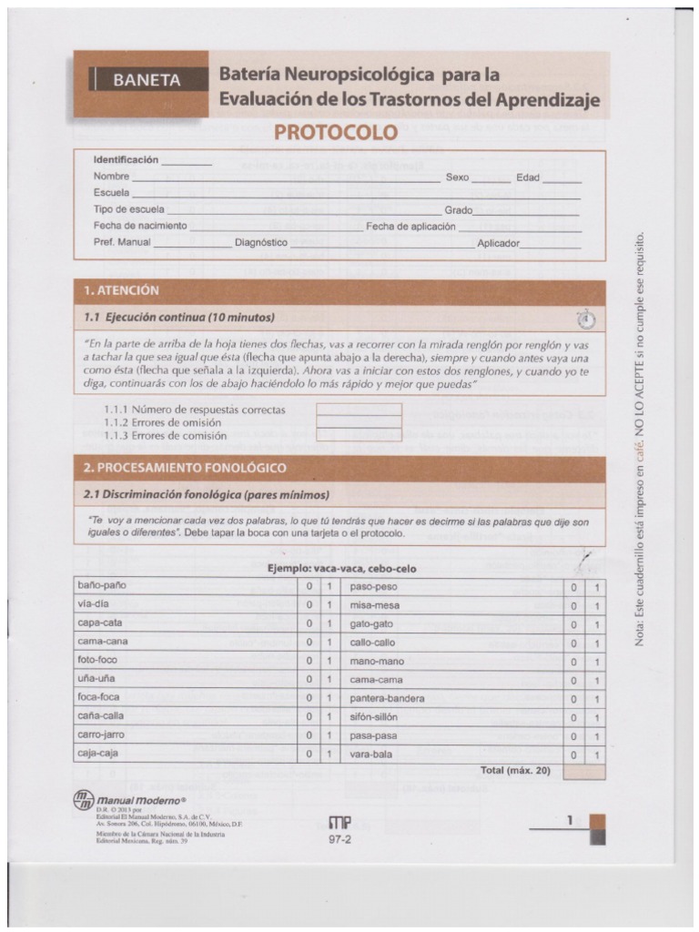 Protocolo Baneta | PDF