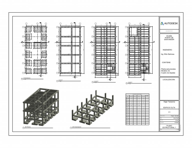 PLANO ESTRUCTURAL EN REVIT | PDF