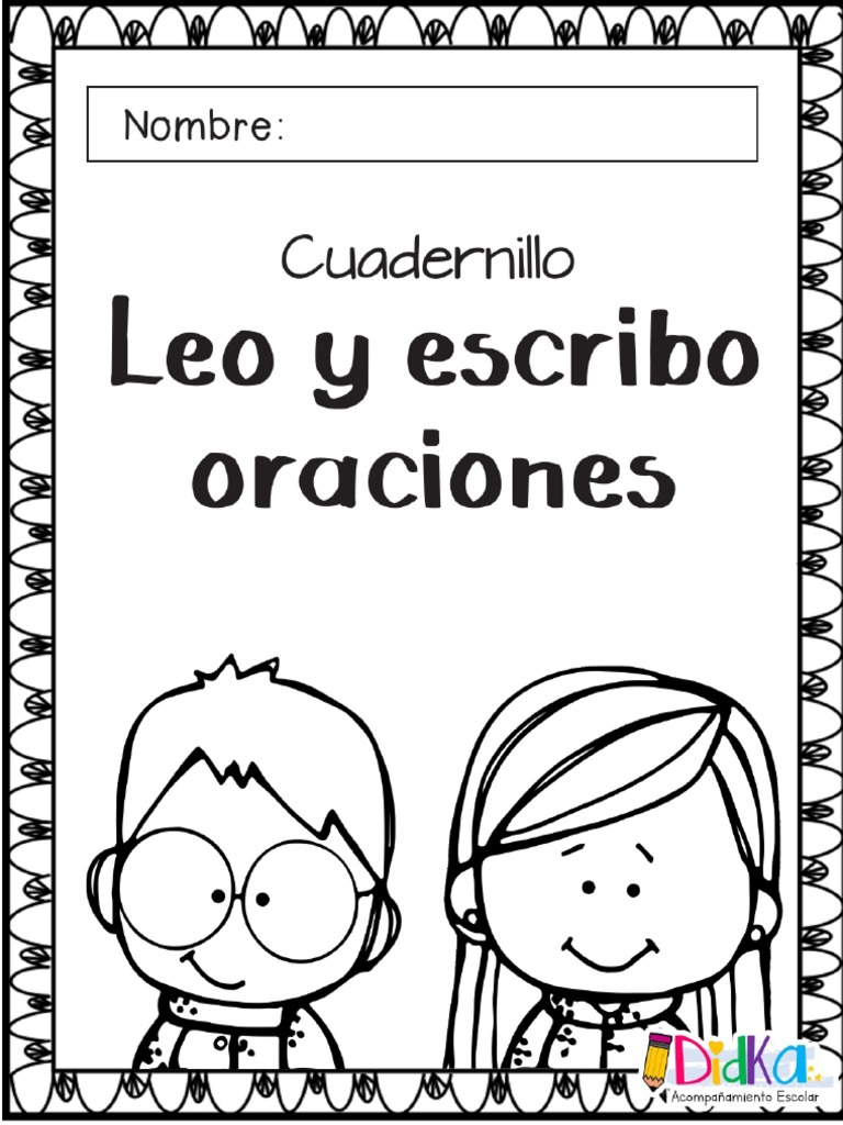 Cuadernillo de Oraciones Escritura | PDF