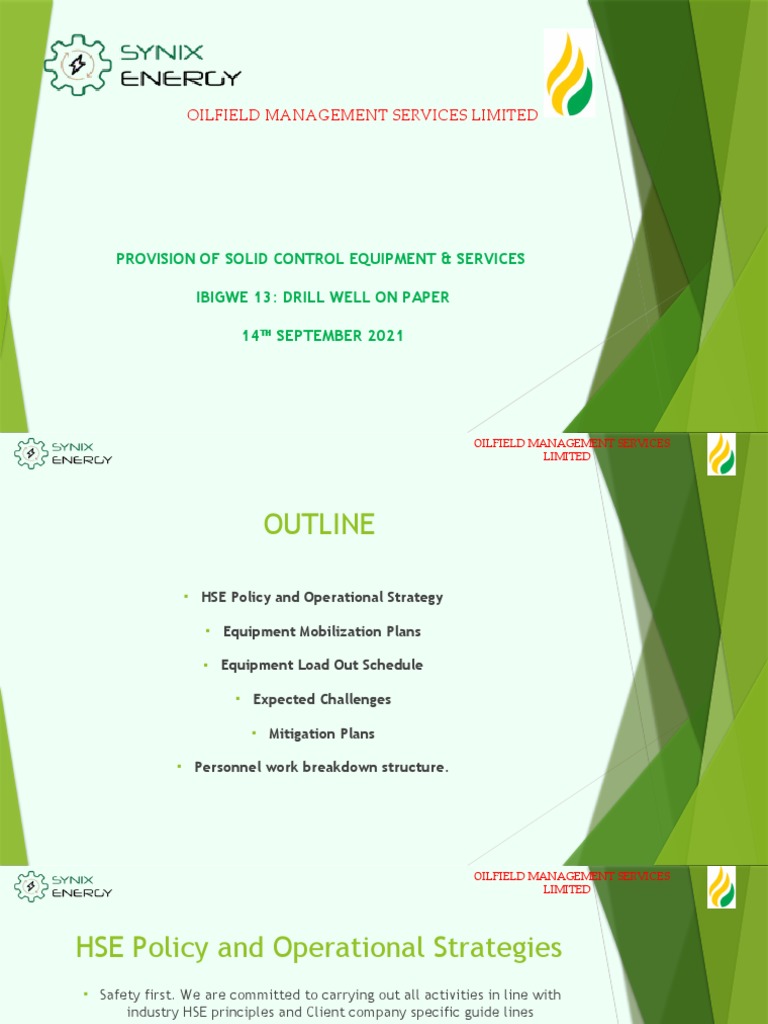 Oilfield Solid Control Equipment & Services | PDF