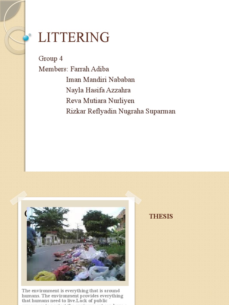 LITTERING HARMS ENVIRONMENT | PDF | Earth Sciences | Environmental Science