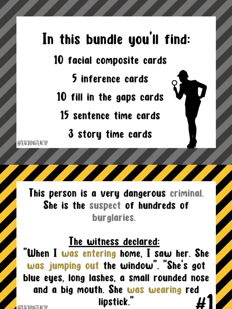 Criminal Composite Cards Bundle | PDF | Crimes | Crime & Violence