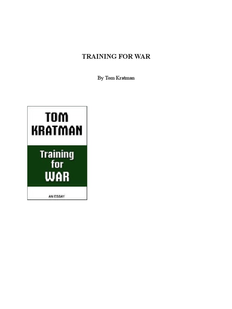 Training For War | PDF | Land Mine | Platoon