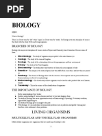 s1 Biology Notes | PDF | Tissue (Biology) | Microscope