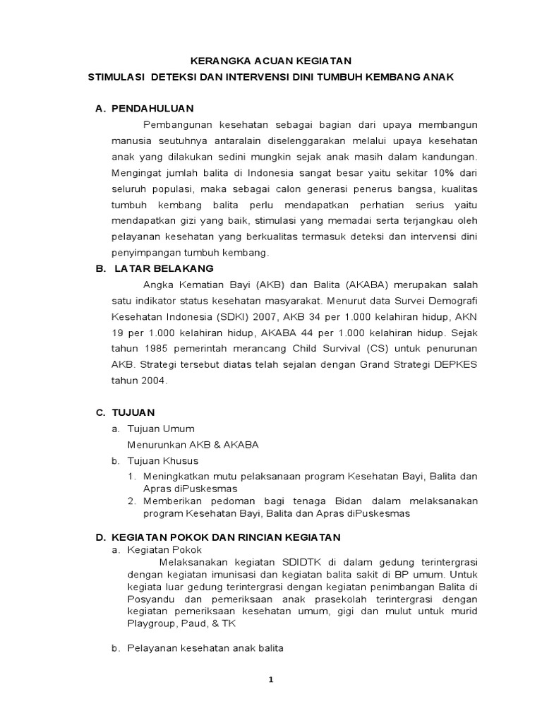 Sdidtk | PDF | Pengembangan Diri | Kesehatan Holistik
