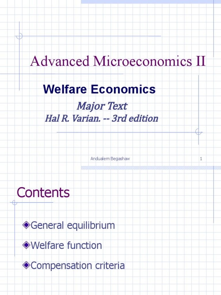 Microeconomics | PDF | Economic Equilibrium | Welfare Economics