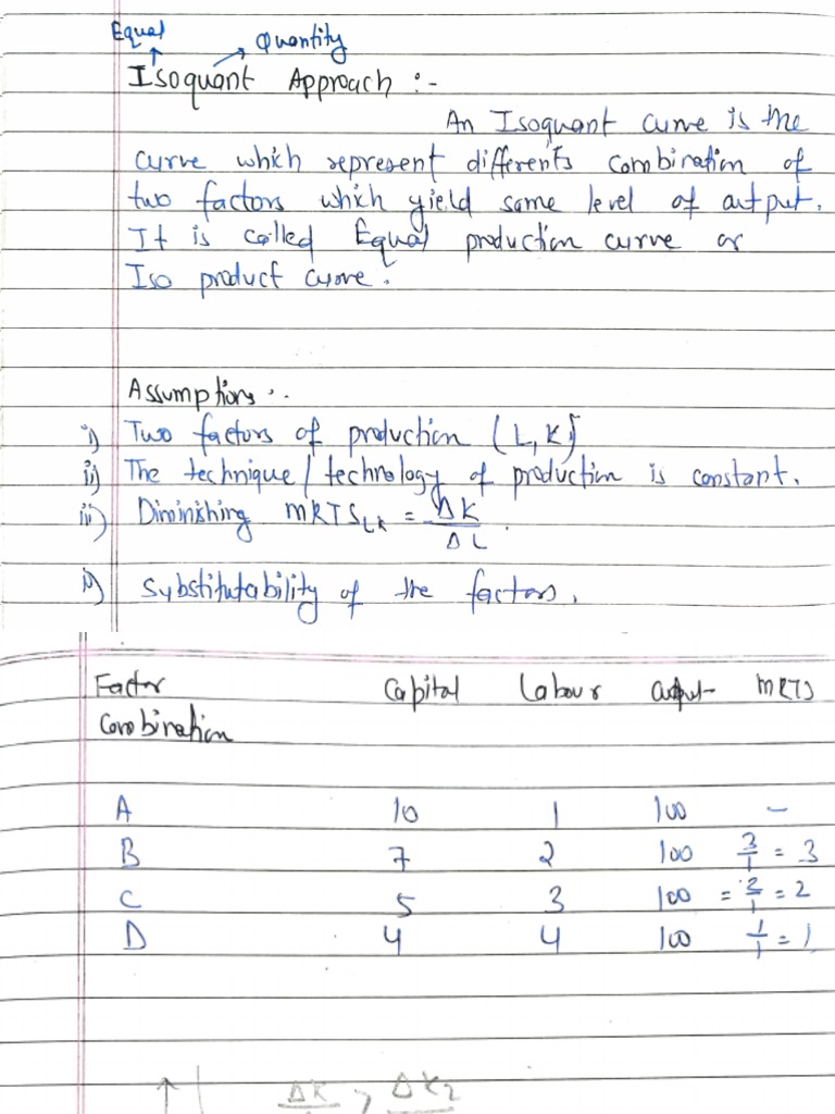 Understanding Isoquant Curves in Production | PDF | Business Economics ...