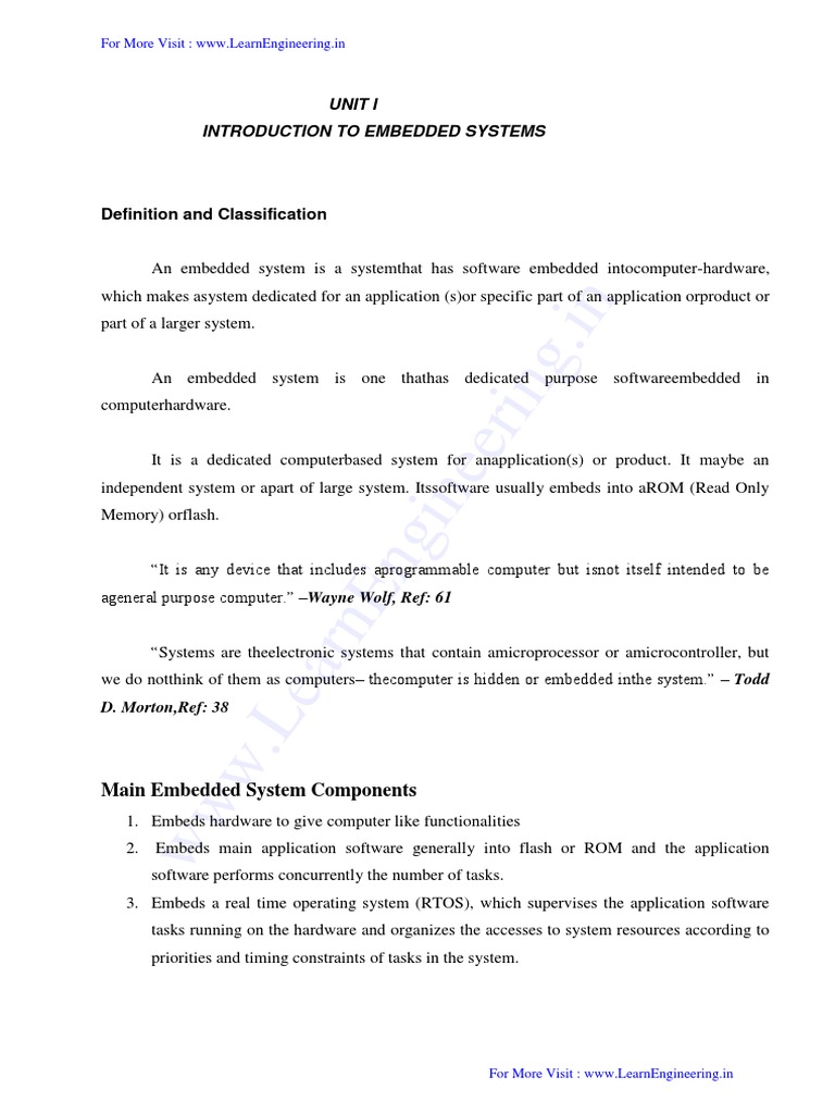 EE8691 Embedded Systems | PDF | Field Programmable Gate Array | Operating System