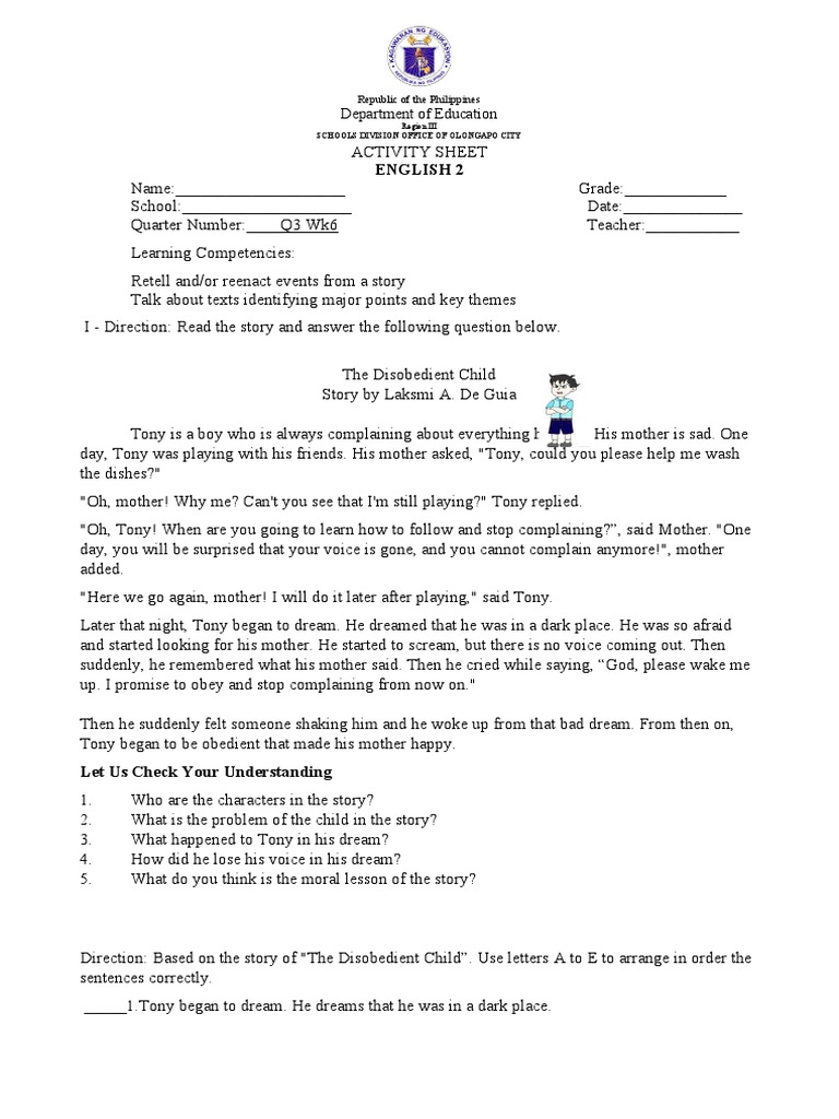 Eng Activity Sheets Q3wk6 Pdf