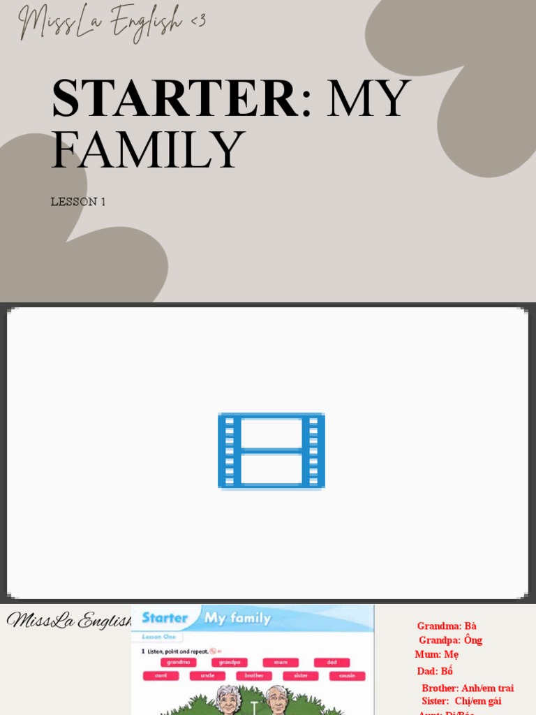 Lesson 1 My Family | PDF