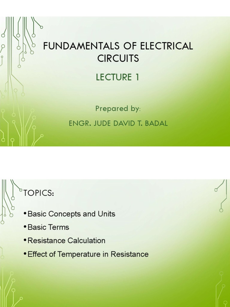 Electrical | PDF | Electrical Resistance And Conductance | Volt