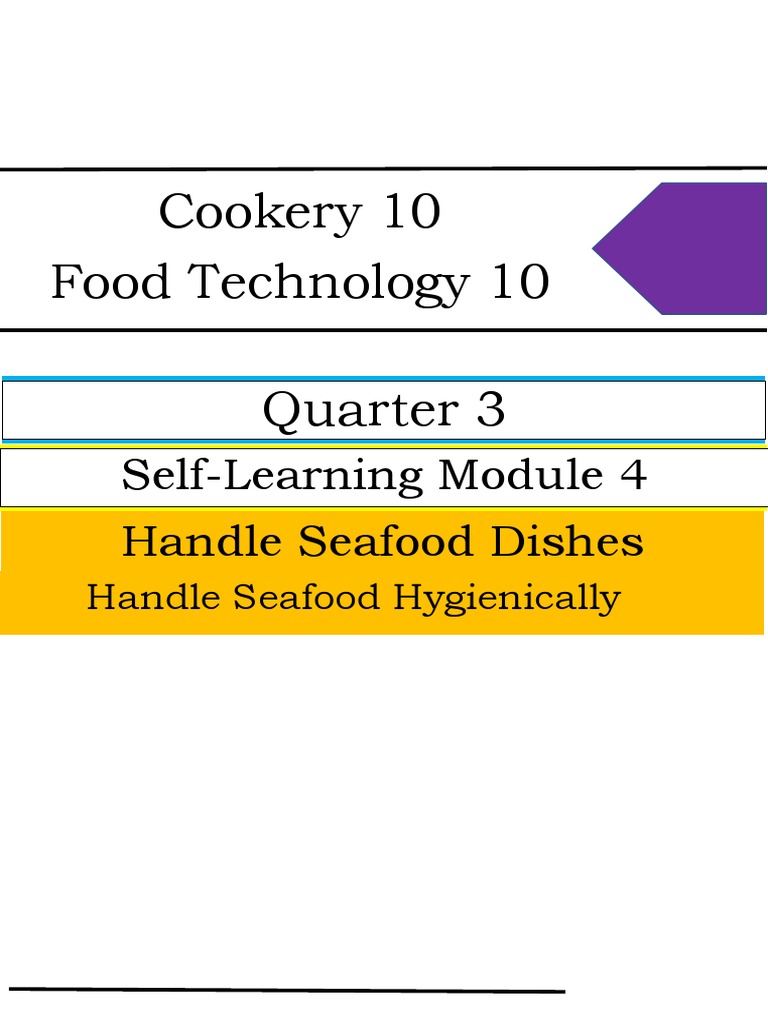 Tle10 Cookery10 Q3 W4 M4&M5 | PDF | Cooking | Shellfish