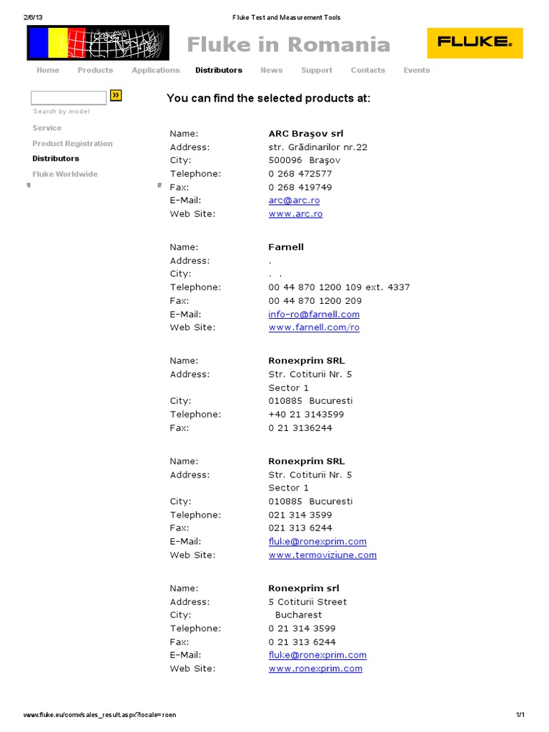 Fluke Test and Measurement Tools | PDF | Computing | Telecommunications