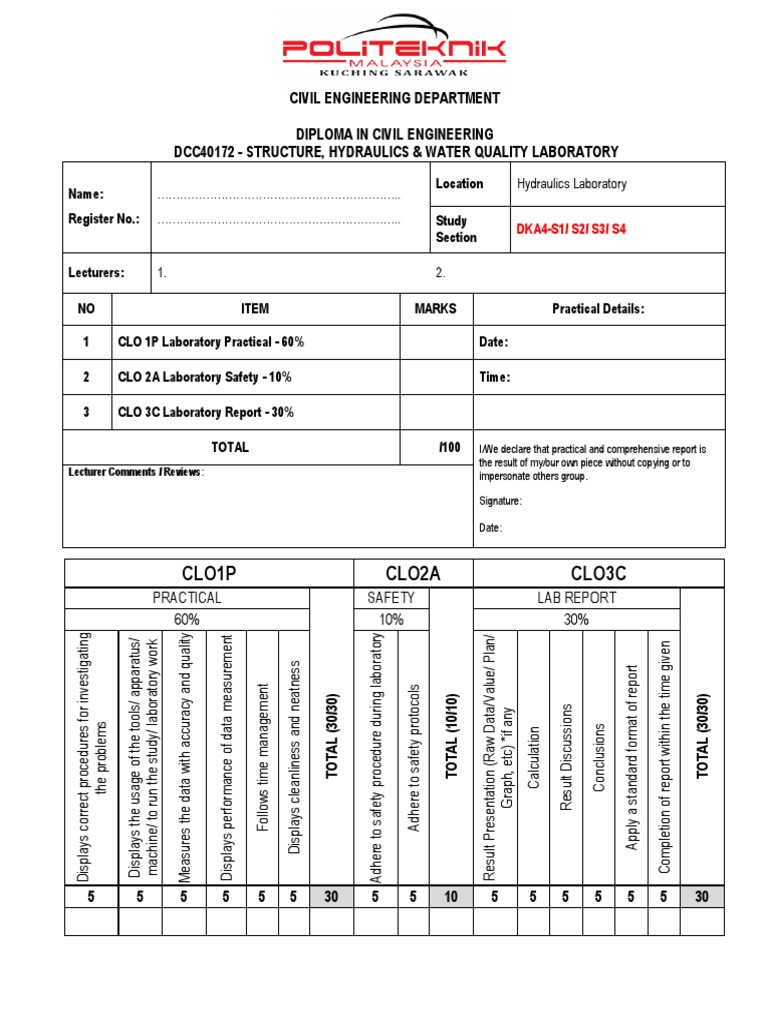 Lab Sheet 1 Fluid Characteristic | PDF | Density | Liquids
