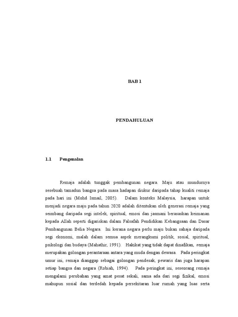 Bab 1 Thesis | PDF