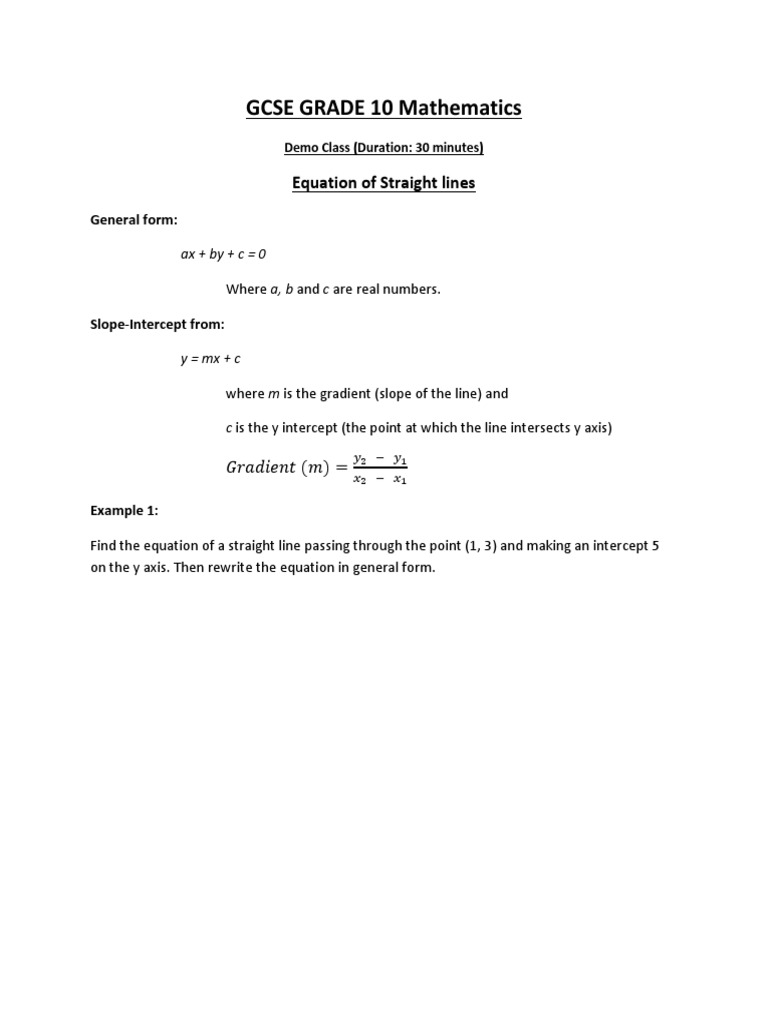 GCSE GRADE 10 Mathematics | PDF | Teaching Methods & Materials