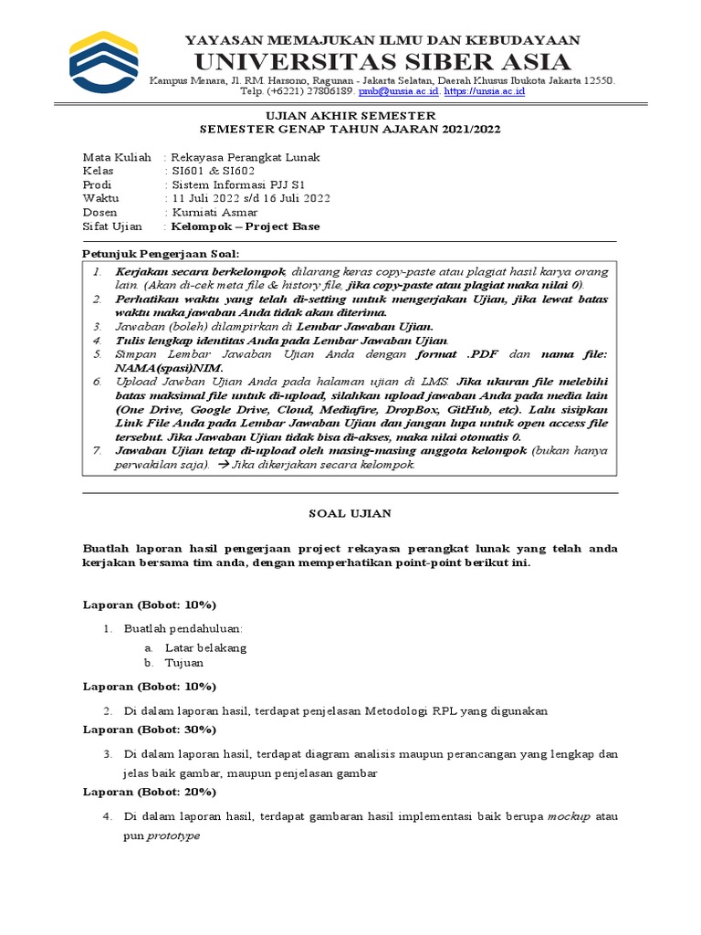 Uas RPL Si602 Si601 | PDF